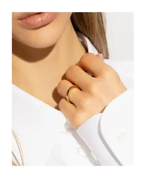 MAISON MARGIELA Engraved Logo Ring - Yellow