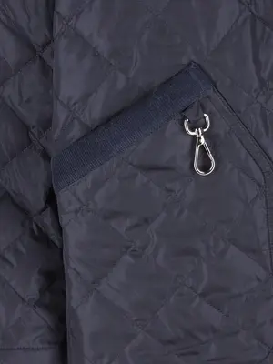 Prada Re-nylon Quilted Jacket With Enamel Triangle Logo