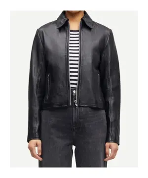 SAMSOE SAMSOE Sashiloh Zip Leather Jacket