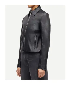 SAMSOE SAMSOE Sashiloh Zip Leather Jacket