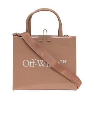 Off-White Patent Leather Square Tote