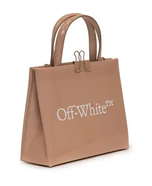 Off-White Patent Leather Square Tote