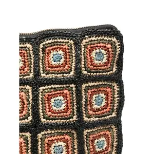 IBELIV Patterned Woven Clutch Bag