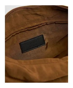 LEMAIRE Small Soft Game Nylon Bag - Brown