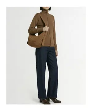 LEMAIRE Small Soft Game Nylon Bag - Brown