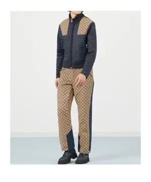 Gucci Gg Canvas Straight Leg Trousers
