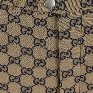 Gucci Gg Canvas Straight Leg Trousers