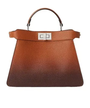 Fendi Peekaboo Iseeu Small Tote Bag - Brown Gradient