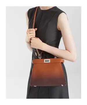 Fendi Peekaboo Iseeu Small Tote Bag - Brown Gradient