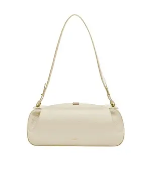 Yuzefi Oyster Chain-detail Grained Leather Tote Bag - Nude