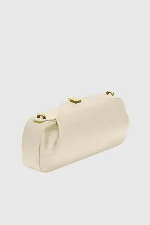Yuzefi Oyster Chain-detail Grained Leather Tote Bag - Nude