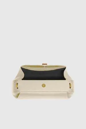 Yuzefi Oyster Chain-detail Grained Leather Tote Bag - Nude