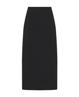 THE ROW Matias Midi Skirt - Black