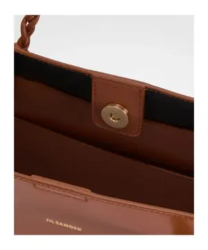 JIL SANDER Gle Tote Bag With Knotted Top Handles - Tan