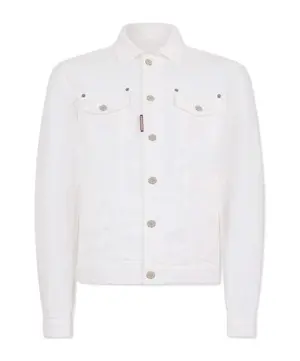 Dsquared2 Buttoned Denim Trucker Jacket