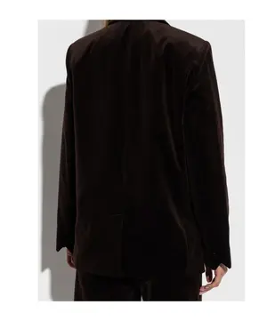 Zadig&Voltaire Double-breasted Velvet Blazer With Embossed Buttons