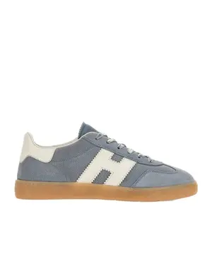 Hogan Suede Leather "h" Detail Sneakers - Blue