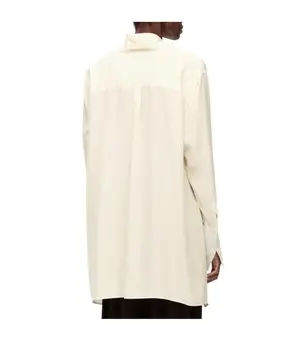 Loewe Anagram Embellished Silk Blouse