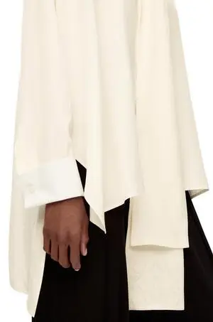Loewe Anagram Embellished Silk Blouse