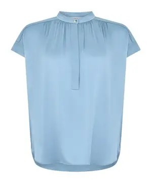 Vince Short Sleeve Pleated Shirt