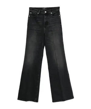 7 For All Mankind Flared High-rise Jeans