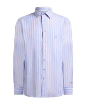 Etro Striped Long-sleeved Shirt - Light Blue