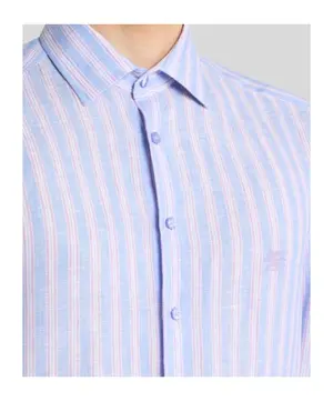 Etro Striped Long-sleeved Shirt - Light Blue