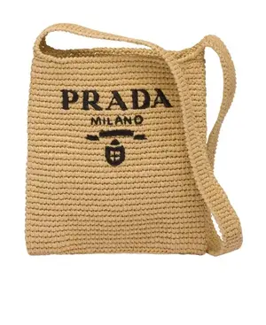 Prada Raffia Tote Bag - Neutral Color