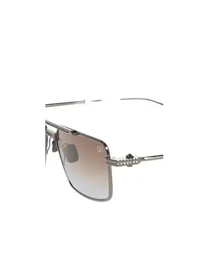 Valentino Garavani Rectangular Frame Sunglasses With Studded Details - Multicolor