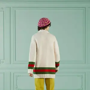 Gucci Knitted Cardigan With Ribbon Trim
