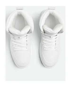 Bottega Veneta Logo Detailed High-top Sneakers
