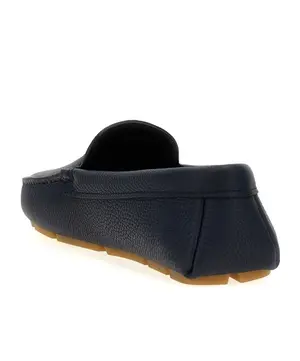 Prada Logo Plaque Slip-on Loafers