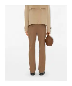 Burberry Tapered-leg Tailored Trousers - Cocoa