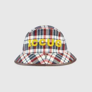 Gucci Check-print Fedora Hat