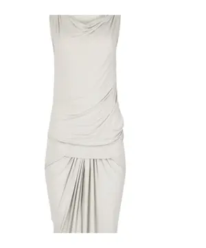 ENTIRE STUDIOS Draped Maxi Dress - White