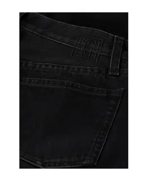 TOTEME Twisted Seam Mid-rise Jeans - Black