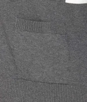 Thom Browne 4-bar V-neck Cardigan - Grey