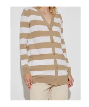 Max Mara Fiemme Striped Cardigan - Beige