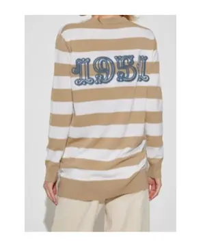 Max Mara Fiemme Striped Cardigan - Beige