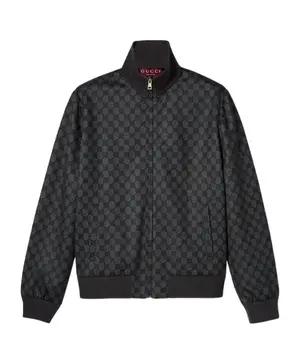 Gucci Printed Technical Jersey Zip Sweatshirt