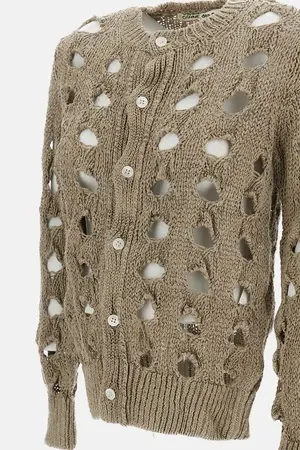 Comme Des Garçons Crew Neck Long Sleeve Knitwear