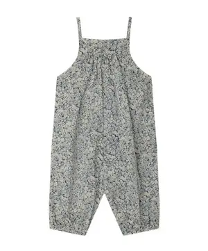 Bonpoint Lisou Dungarees - Prussian Blue Flower