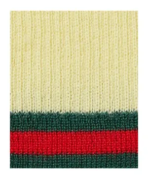 Gucci Ribbed High-neck Cashmere And Silk Blend Top