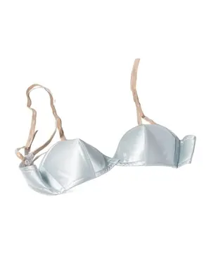 Miu Miu Logo-patch Bra - Interstellar Blue