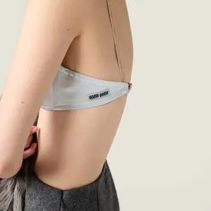 Miu Miu Logo-patch Bra