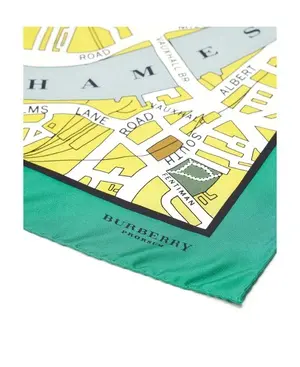 Burberry Printed Silk Scarf