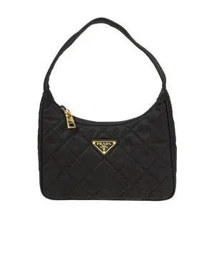 Prada Quilted Zippered Shoulder Bag