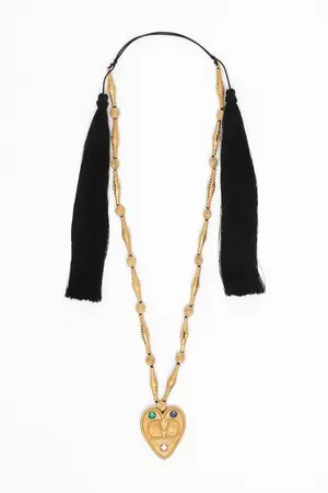Valentino Garavani Logo Pendant Necklace