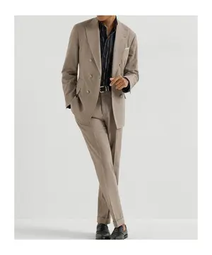 Brunello Cucinelli Double-breasted Blazer - Gray