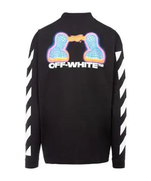 Off-White Logo Printed Long-sleeved T-shirt
